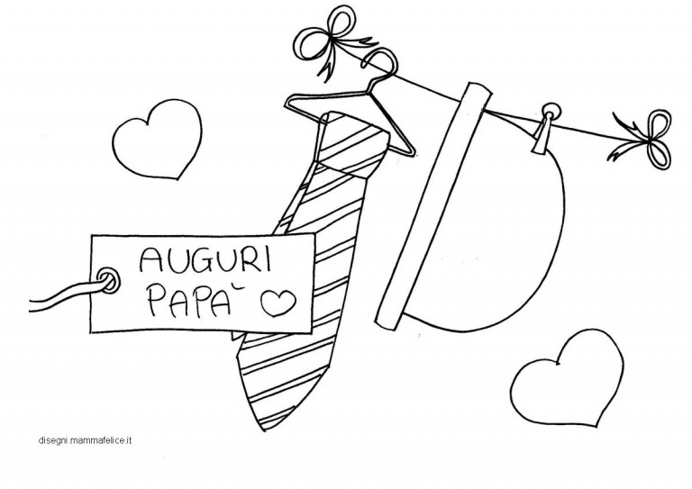 Disegni per bambini da colorare: Festa del Papà | Disegni Mammafelice Disegni per bambini da colorare: Festa del Papà | Disegni Mammafelice
